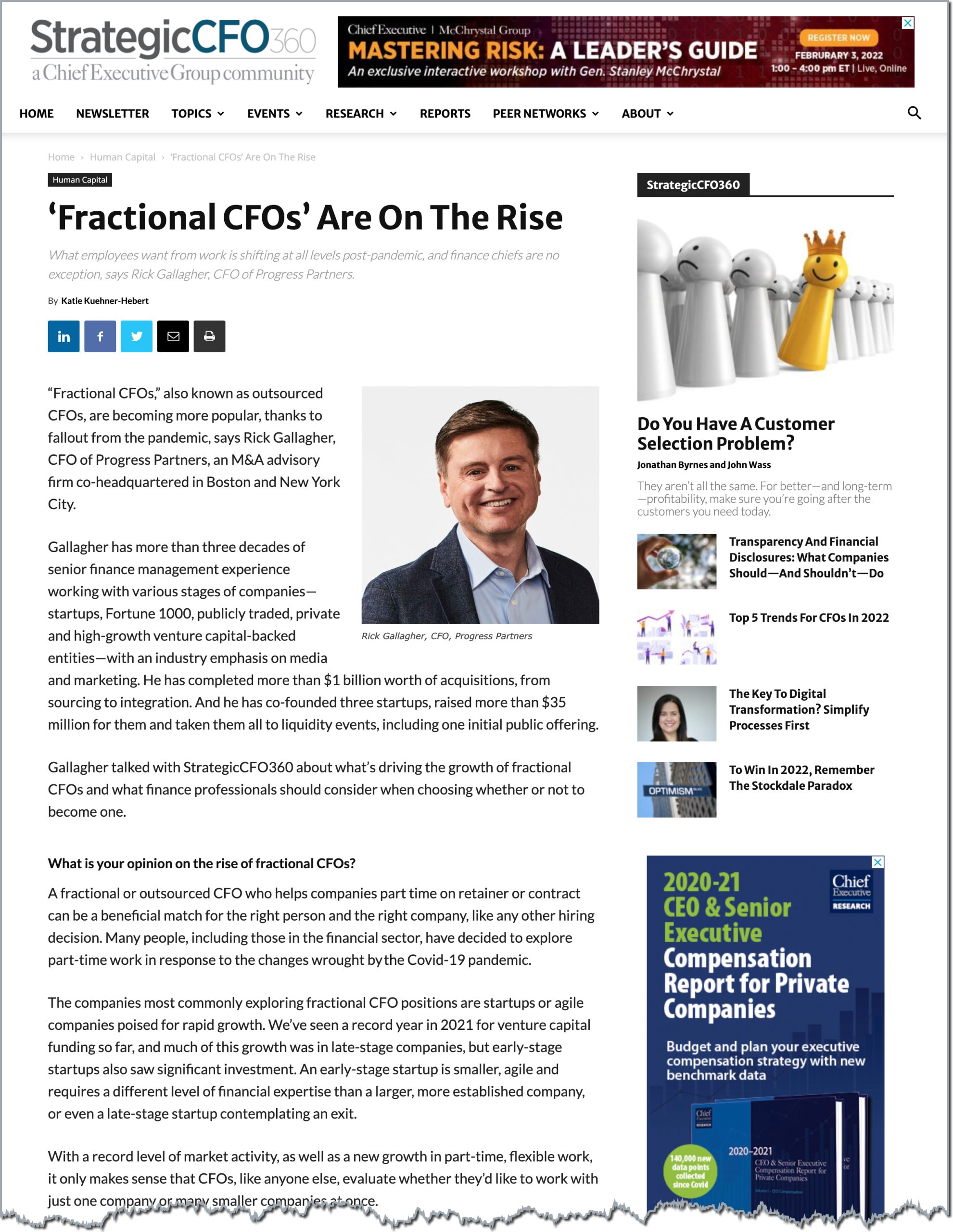 StrategicCFO360: Fractional CFOs’ Are On The Rise